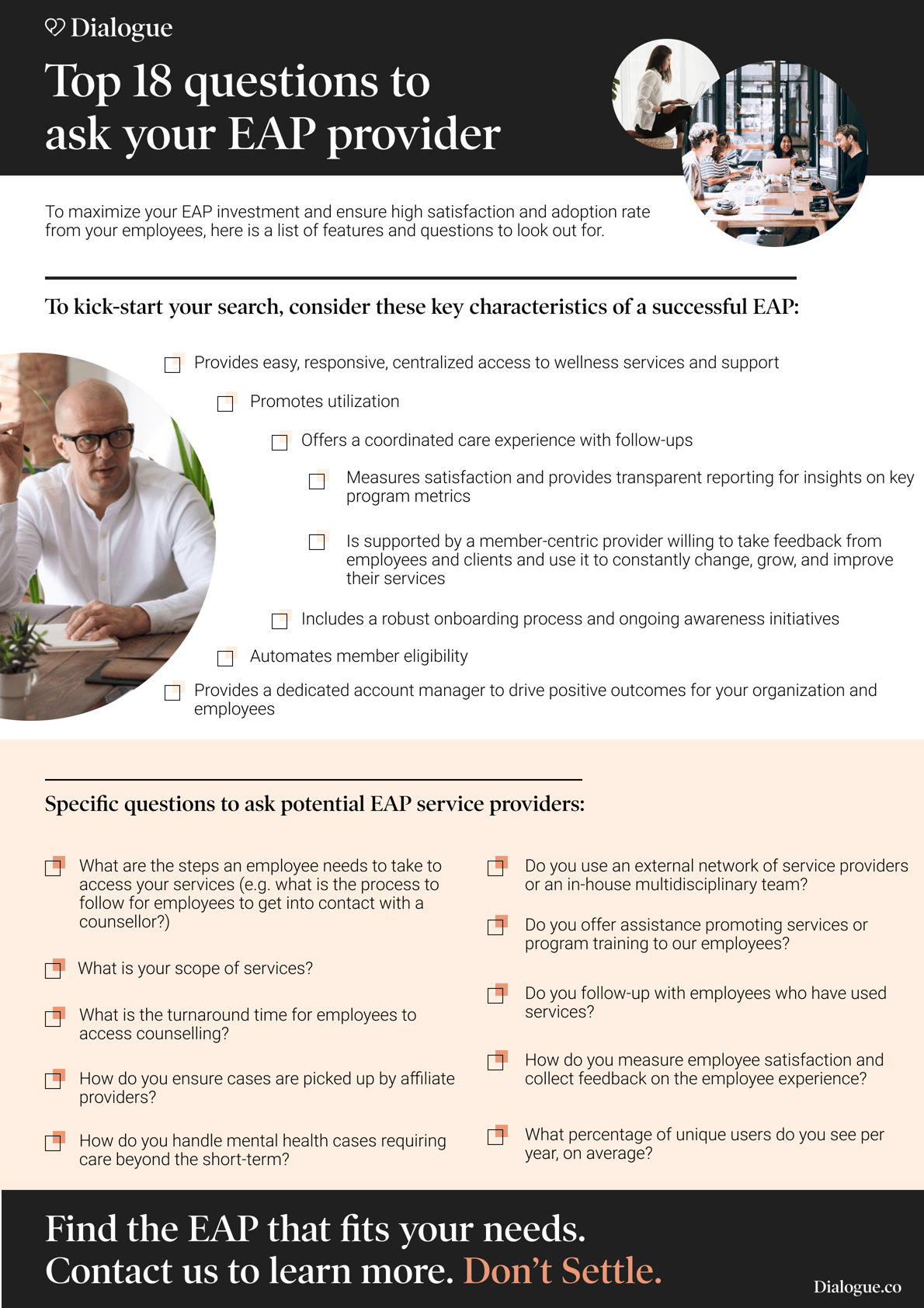 What to look for in an Employee Assistance Program (EAP) provider